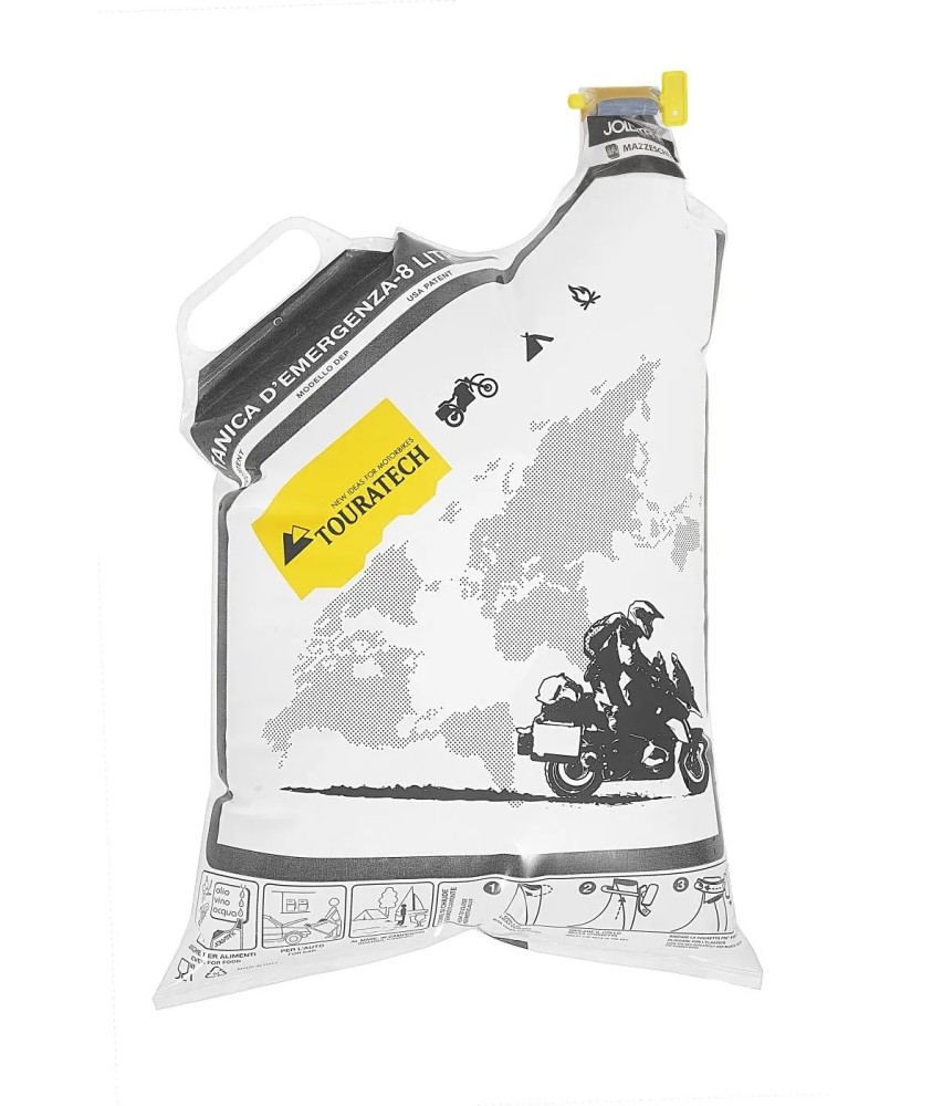 Emergency fuel bag, Touratech Jollytank, disposable folding canister 8 l